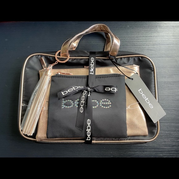 bebe | Bags | Nwt Bebe Cosmetics Bag Set | Poshmark
